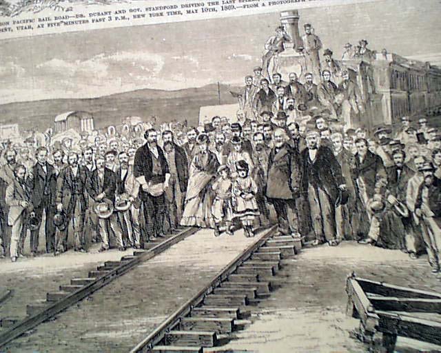 Several nice prints on the Transcontinental Railroad completion ...