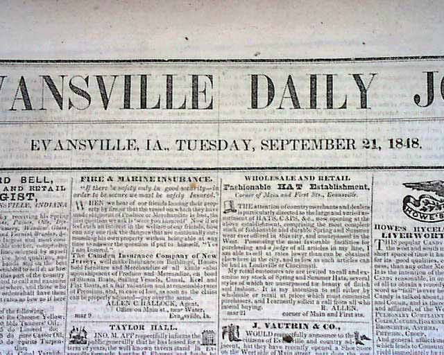 Campaign Ad for Taylor and Fillmore of the Whigs... - RareNewspapers.com