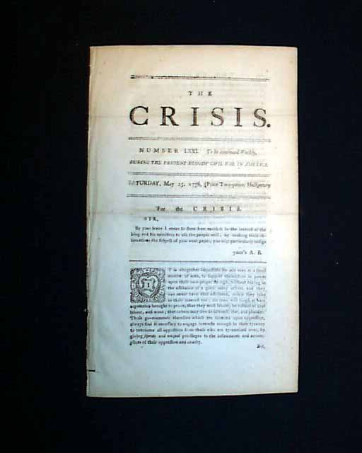 A pro-American newspaper from London in 1775... - RareNewspapers.com