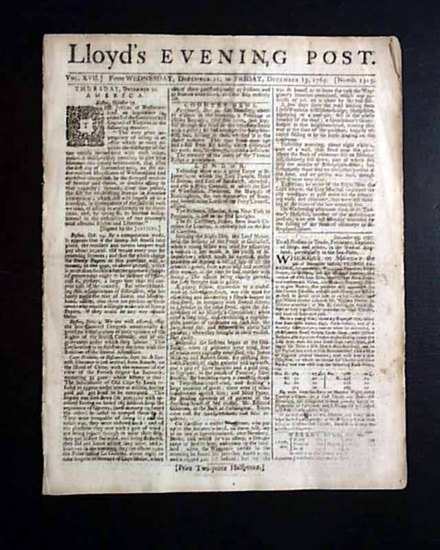 The hated Stamp Act... - RareNewspapers.com