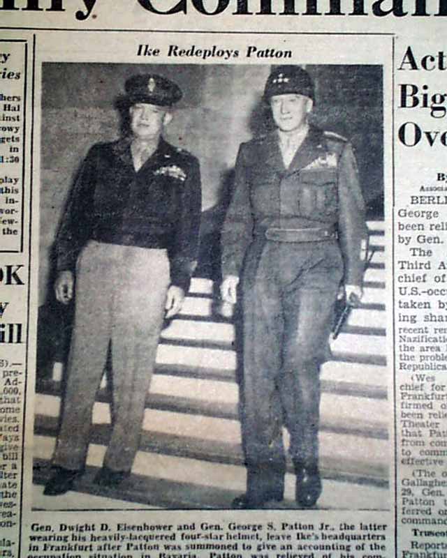 Patton is fired by Eisenhower... - RareNewspapers.com