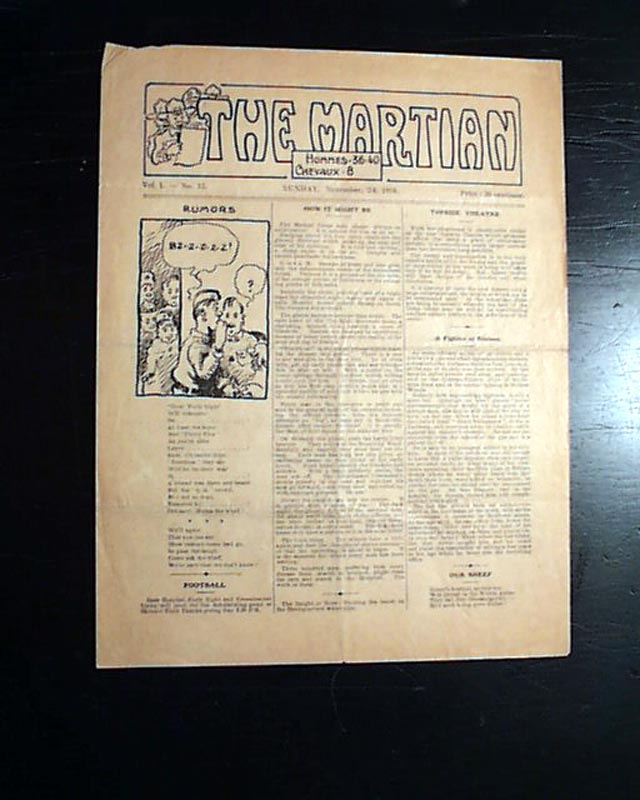 Who doesn't want a newspaper from Mars? - RareNewspapers.com