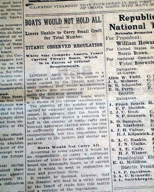 A shameless exploitation of the Titanic disaster to sell insurance ...