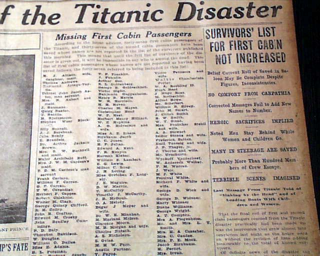 A shameless exploitation of the Titanic disaster to sell insurance ...