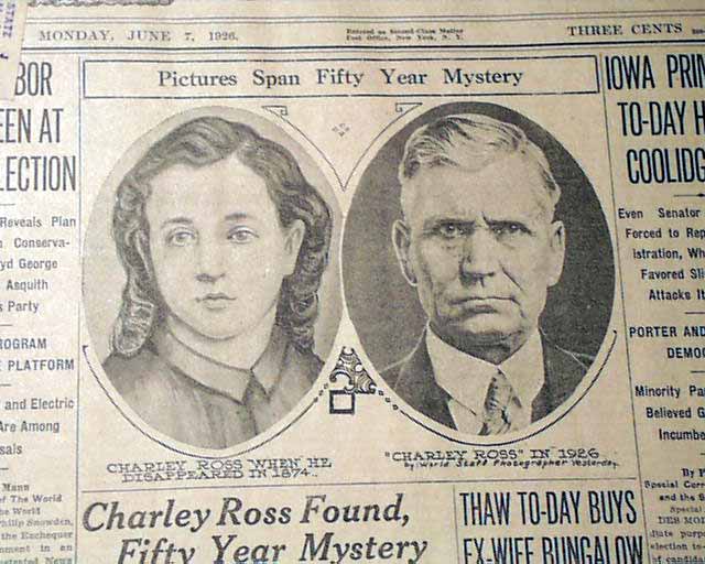 Charley Ross kidnapping solved ?..... - RareNewspapers.com