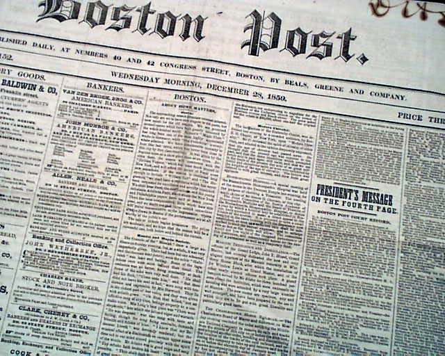 President Buchanan reviews the year 1859... - RareNewspapers.com