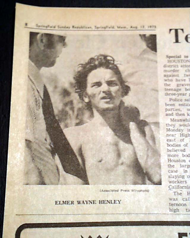 Serial Killer Elmer Wayne Henley in 1973... - RareNewspapers.com