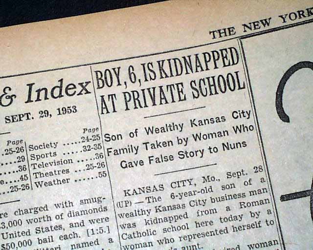 Bobby Greenlease kidnapping.... - RareNewspapers.com