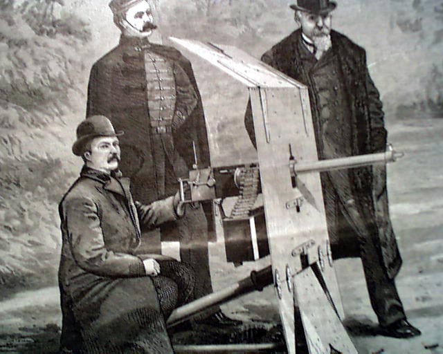 Maxim's Automatic machine gun... - RareNewspapers.com
