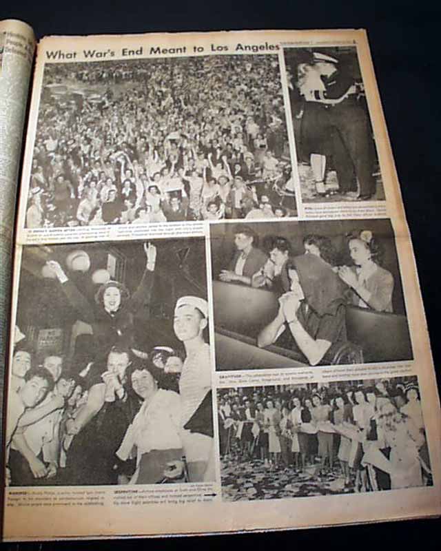 Displayable issue on the end of World War II... - RareNewspapers.com