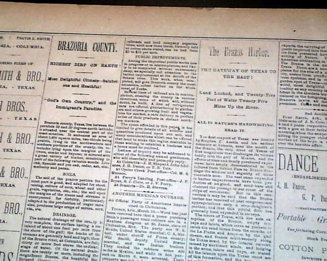 Rare, short-lived Texas newspaper from its first capital ...