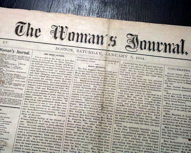 Scarce Women's suffrage newspaper... Clara Barton & the Red Cross ...