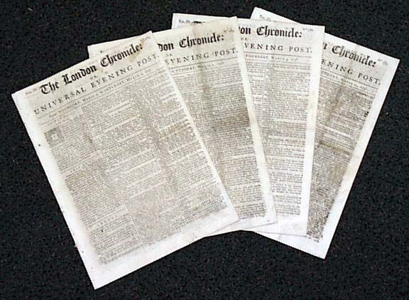 Four newspapers from 1758... - RareNewspapers.com