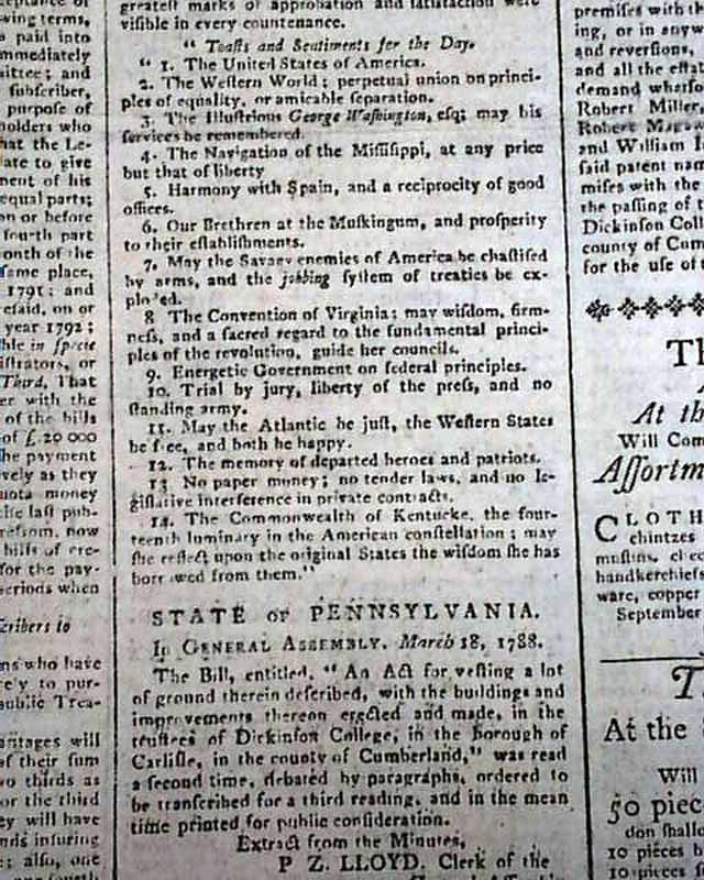 Rhode Island & the Constitution... Expanding Dickinson College ...