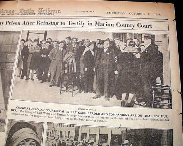 1926 Mobster Hymie Weiss assassination... - RareNewspapers.com