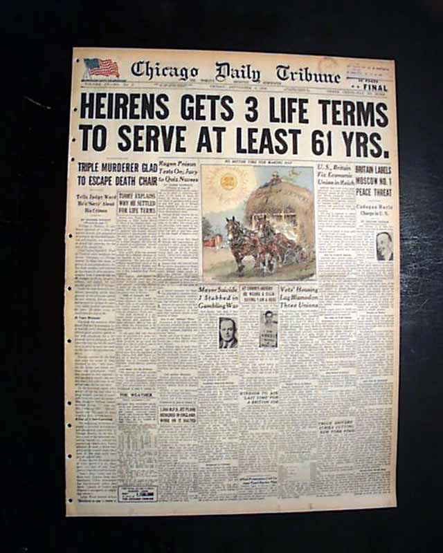 William Heirens guilty... Lipstick Killer... - RareNewspapers.com