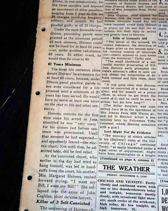 William Heirens guilty... Lipstick Killer... - RareNewspapers.com