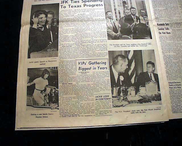 First report on John F. Kennedy's assassination... In a Dallas ...
