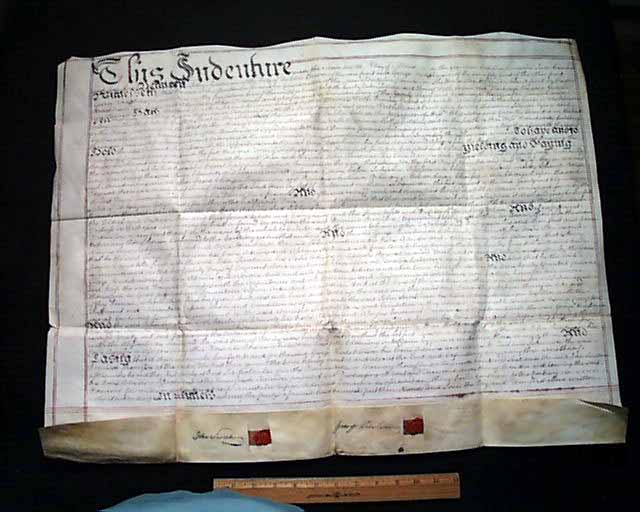 Sheepskin document from an Irish brewer in 1764... - RareNewspapers.com