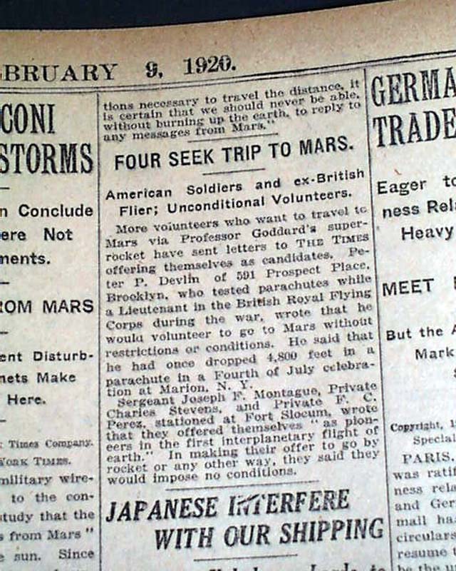 Robert Goddard... early rockets... - RareNewspapers.com