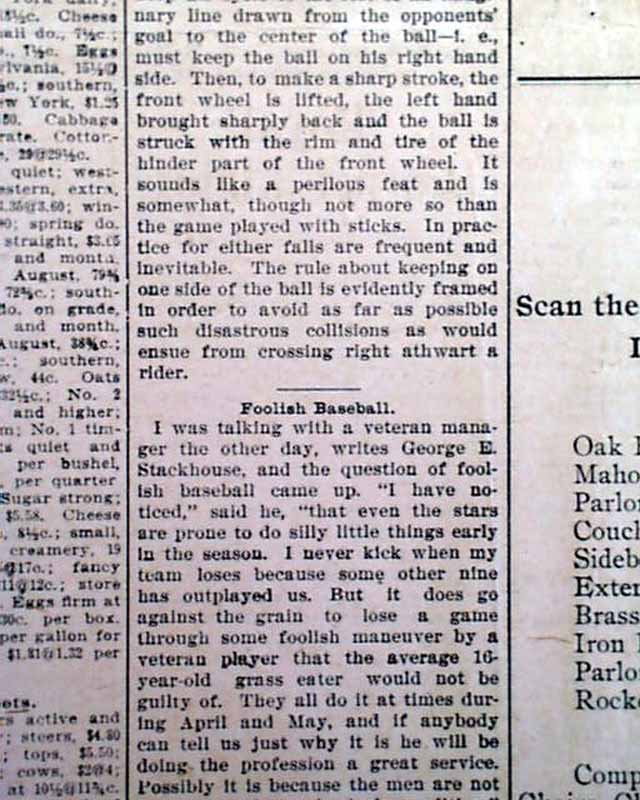Baseball Player Charles Nichols, aka Kid Nichols... - RareNewspapers.com
