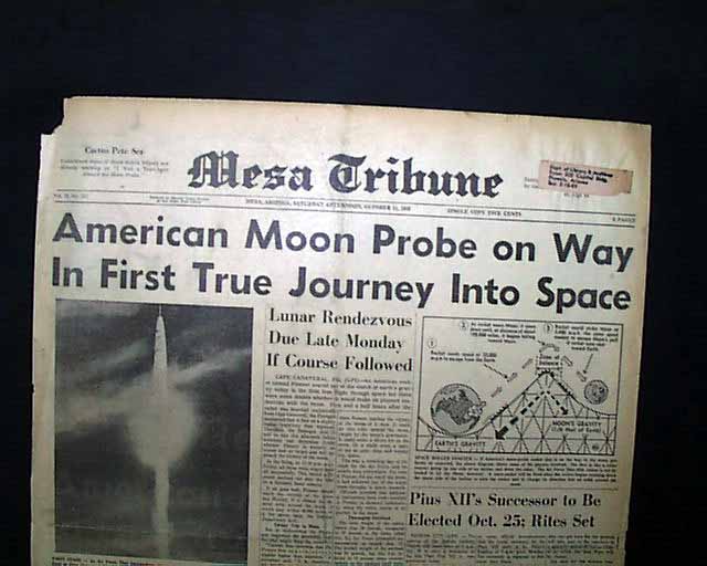 1st NASA spacecraft launch... - RareNewspapers.com