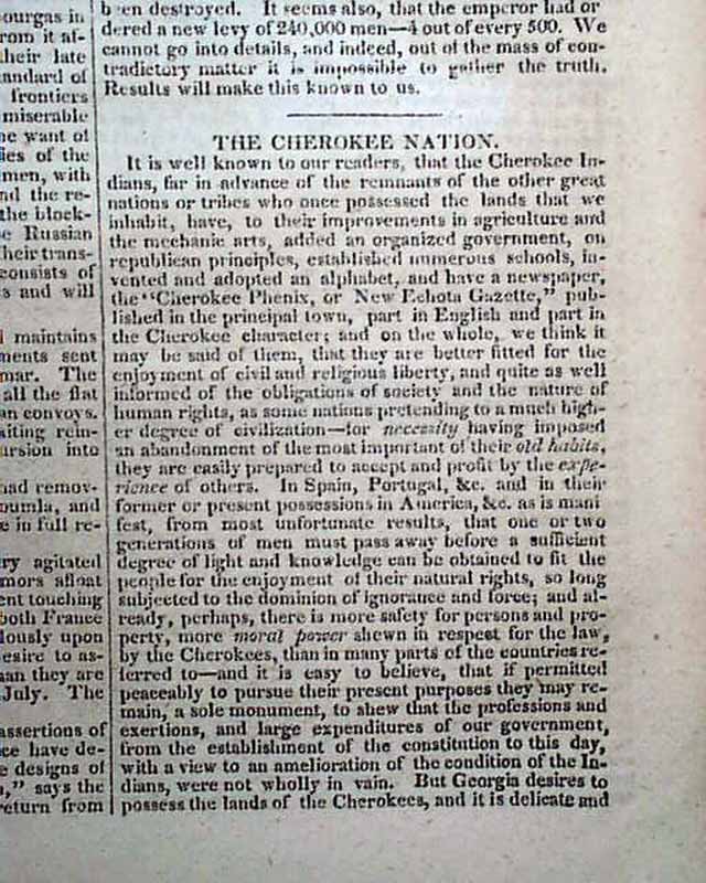 Election of Andrew Jackson... Cherokee Indians & land troubles ...