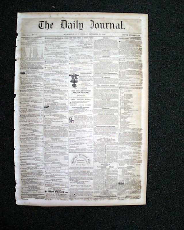 1860 Wilmington, North Carolina... Period Ads... - RareNewspapers.com