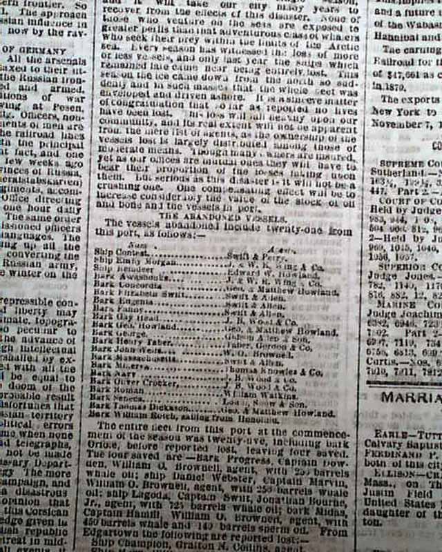 Whaling disaster of 1871.... - RareNewspapers.com