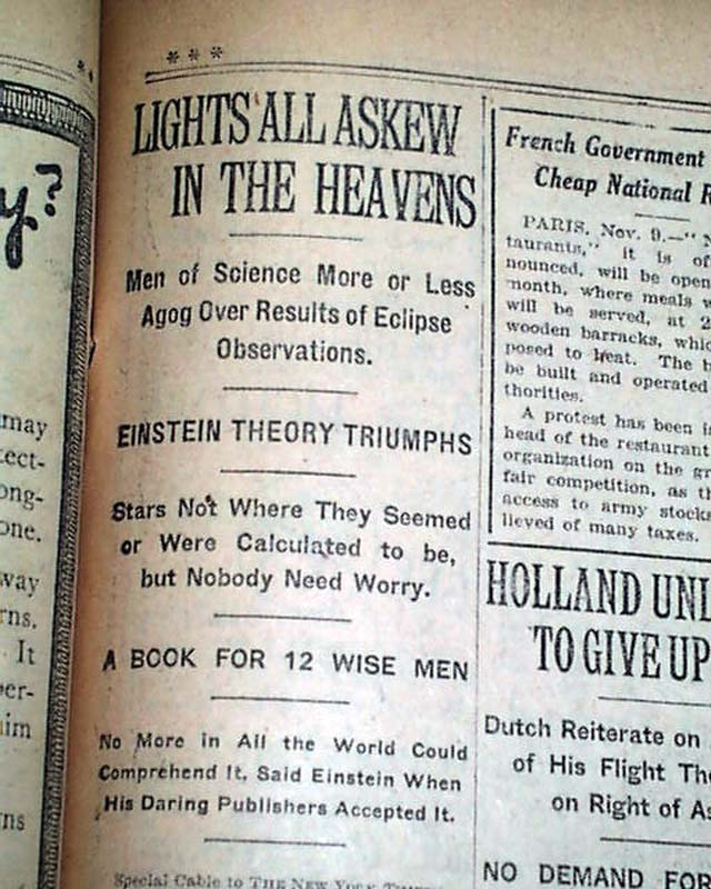 Albert Einstein... - RareNewspapers.com