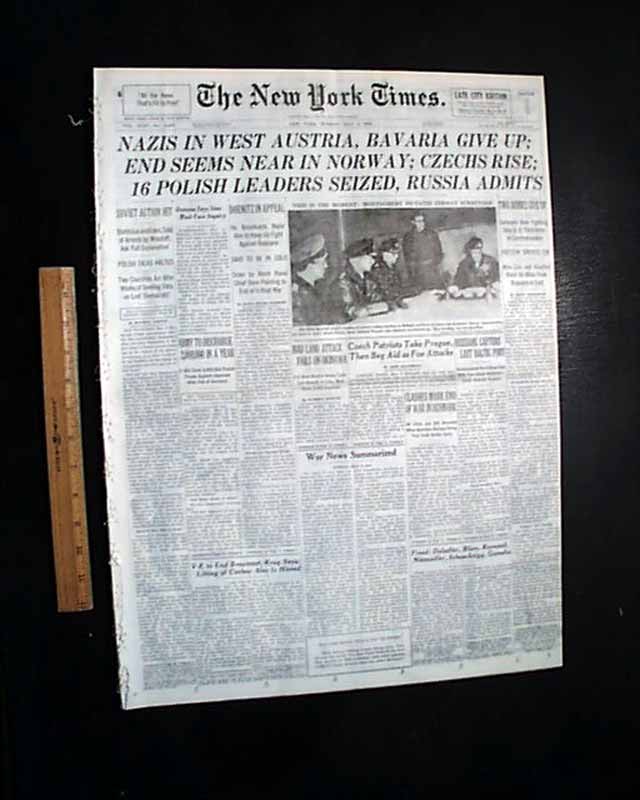 Hans Frank captured... Nazis surrendering... - RareNewspapers.com