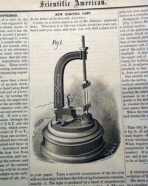 Thomas Edison & his electric light... - RareNewspapers.com