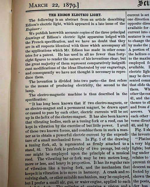Thomas Edison & his electric light... - RareNewspapers.com