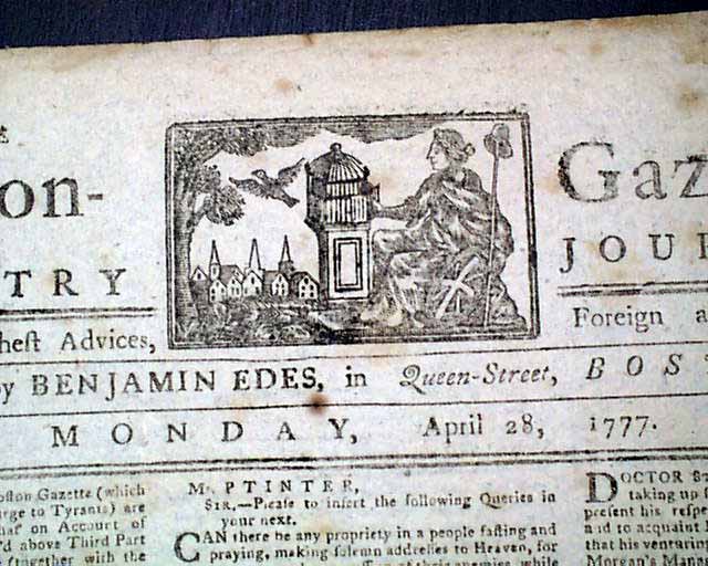 Paul Revere engraving... Much Revolutionary War content ...