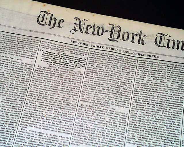 Ulysses S. Grant inauguration... - RareNewspapers.com