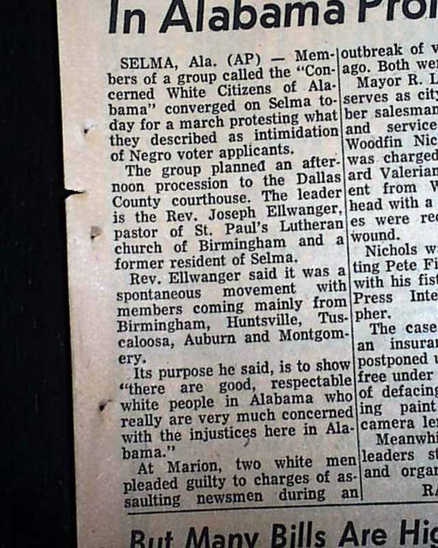2nd 1965 march... Selma to Montgomery, Alabama... - RareNewspapers.com