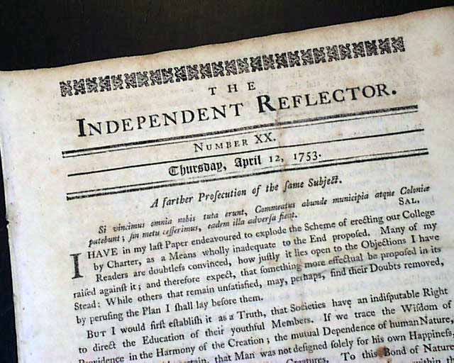 Very early, short-lived, colonial newspaper... - RareNewspapers.com