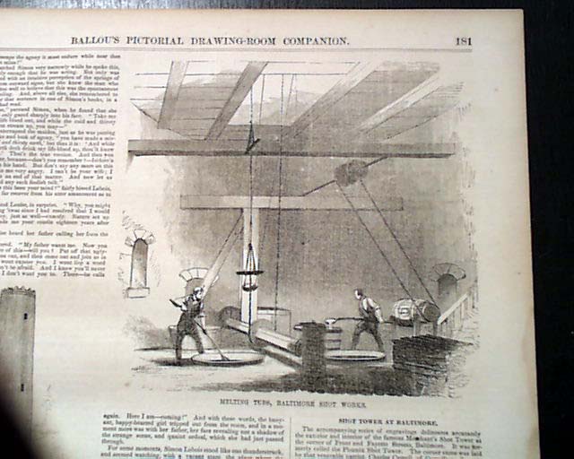 Very early view of Boston, plus the historic Phoenix Shot Tower of ...