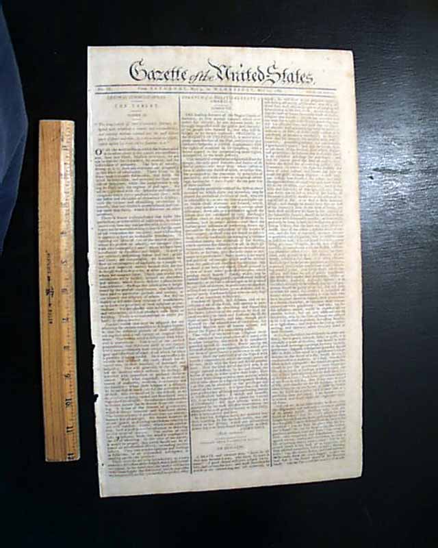 A witness to George Washington's 1789 inauguration... - RareNewspapers.com