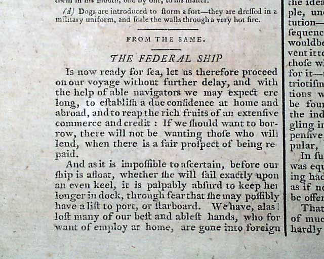 A witness to George Washington's 1789 inauguration... - RareNewspapers.com