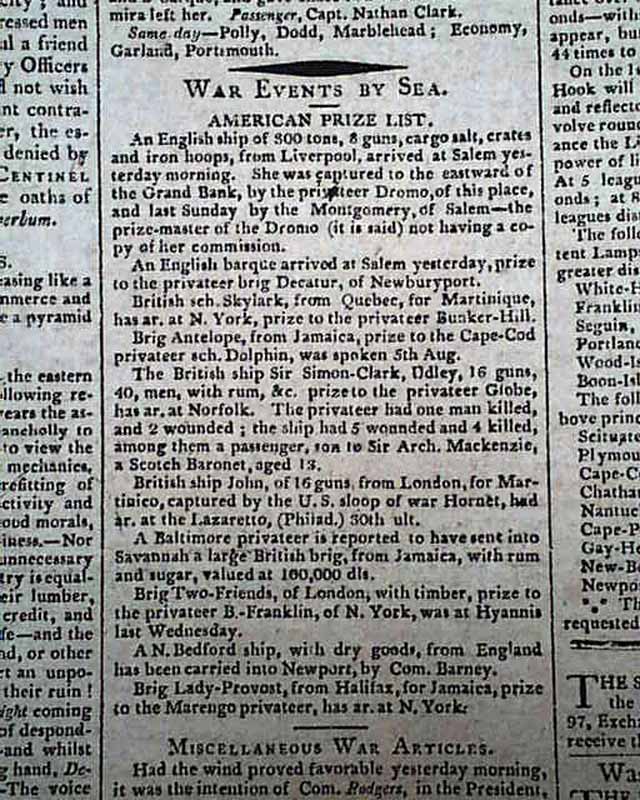 General Hull surrenders Detroit to the British... - RareNewspapers.com