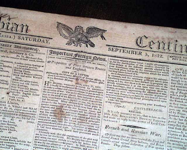 General Hull surrenders Detroit to the British... - RareNewspapers.com