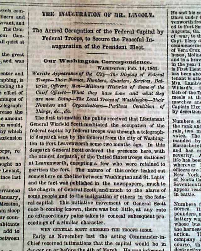 Much on Abraham Lincoln... Jefferson Davis is elected President of the Confederacy ...