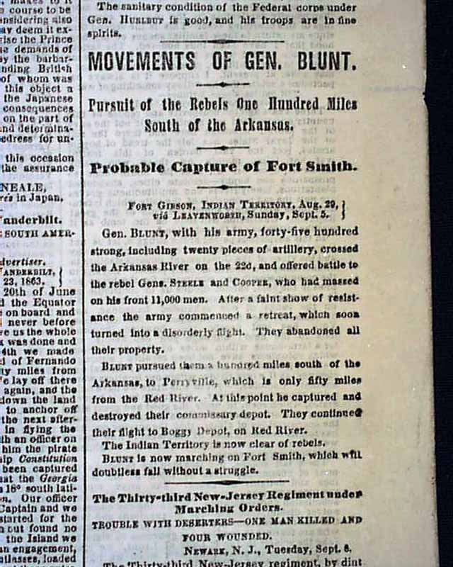 1863 Civil War - Chattanooga Tennessee.... - RareNewspapers.com