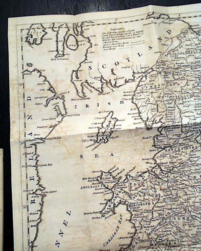 Terrific, large 1757 map of England and Wales... - RareNewspapers.com