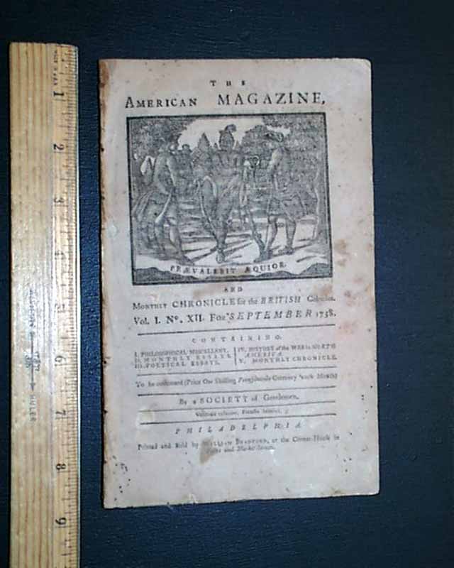 Very rare & early American Magazine... - RareNewspapers.com