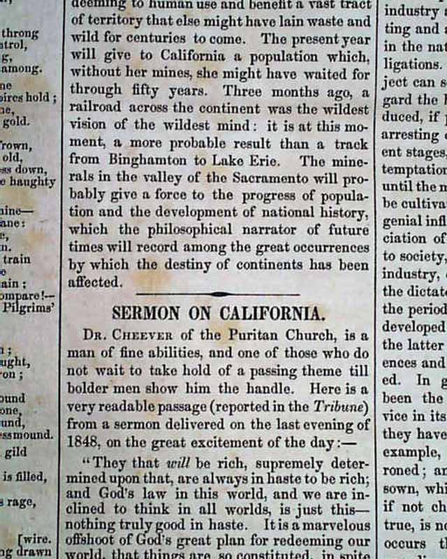 Taking a cautious view of the California Gold Rush... - RareNewspapers.com