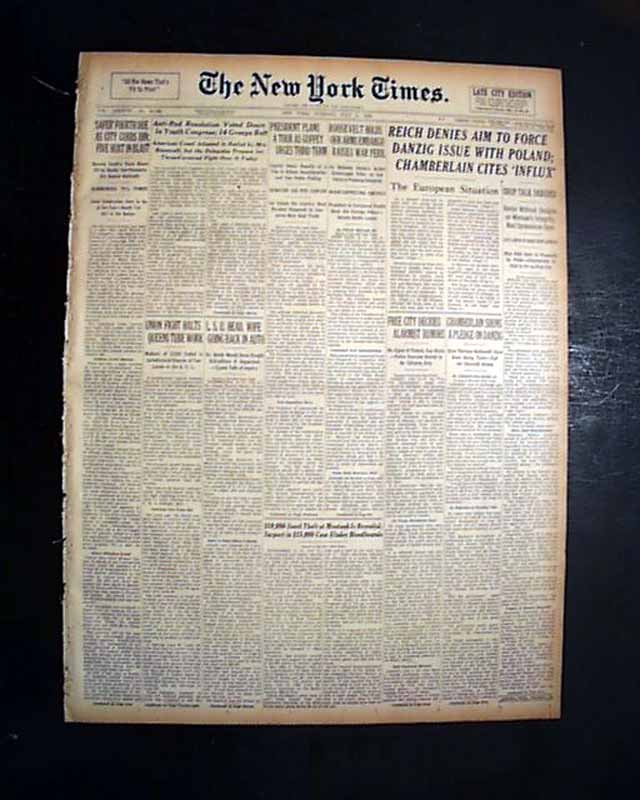 Lou Gehrig's "Luckiest man alive" day... - RareNewspapers.com