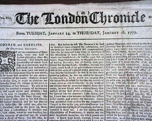 Nice Revolutionary War newspaper... - RareNewspapers.com