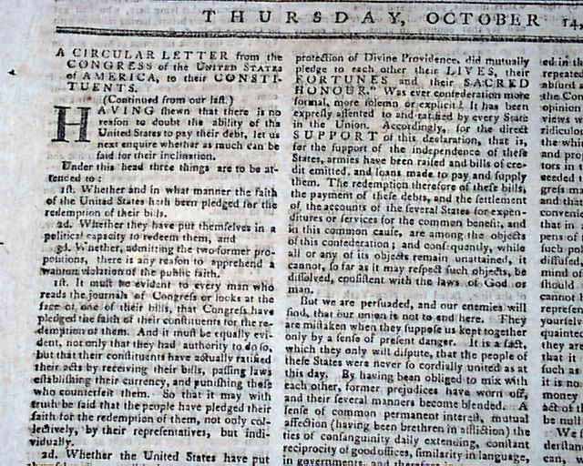 Part 2 of John Jay's historic "Circular Letter from Congress...to Their ...